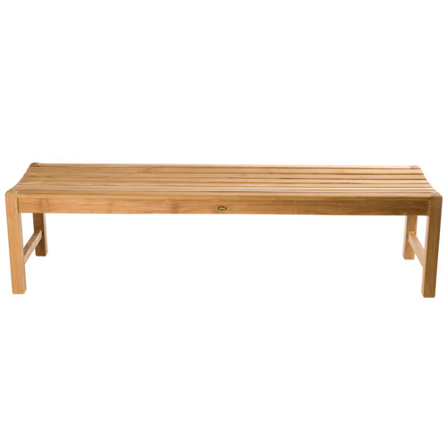 Loon Peak® Ellie Maye Teak Outdoor Bench Wayfair